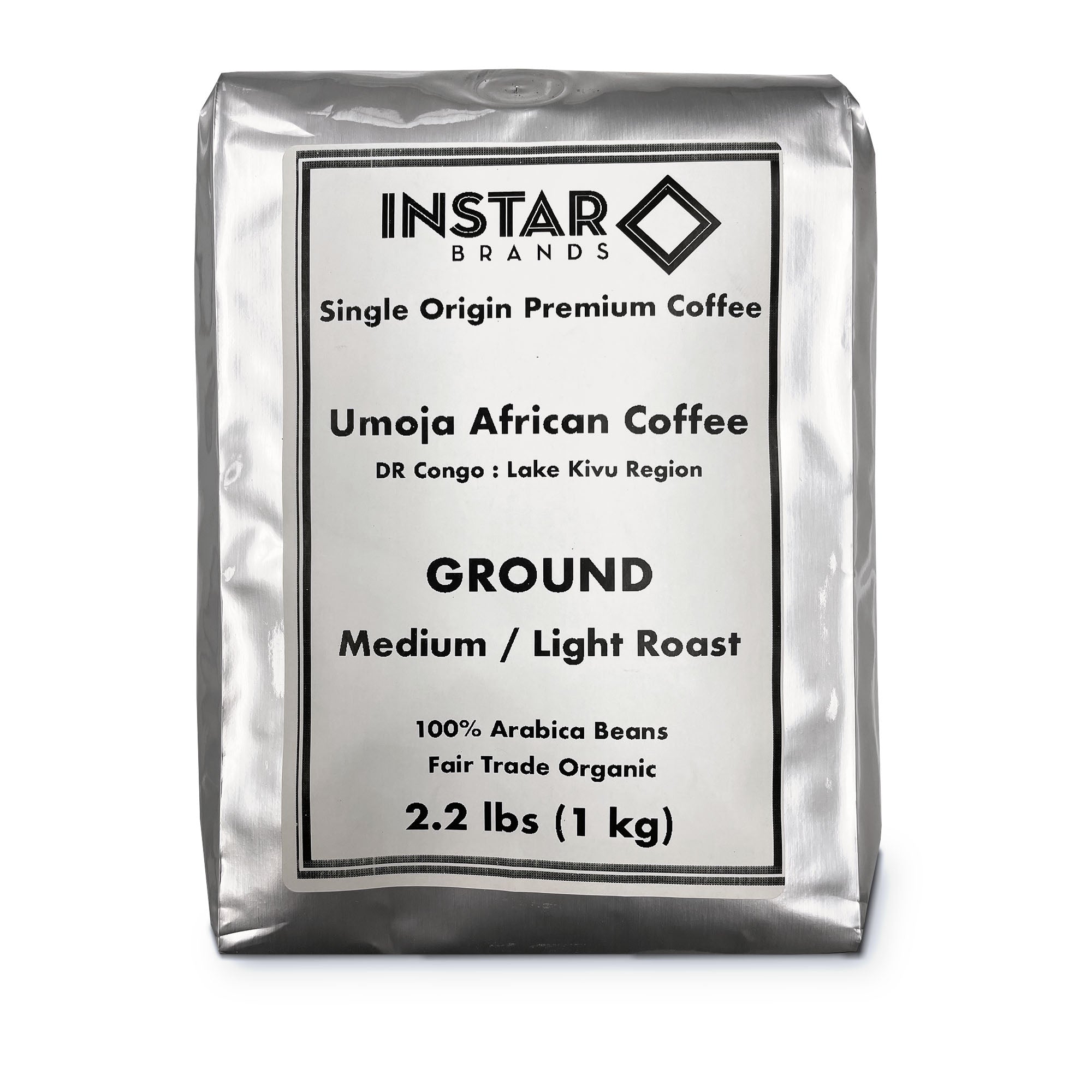 Umoja Premium Select African (Congo) Coffee - 1 kg (2.2 Lb) Ground ...